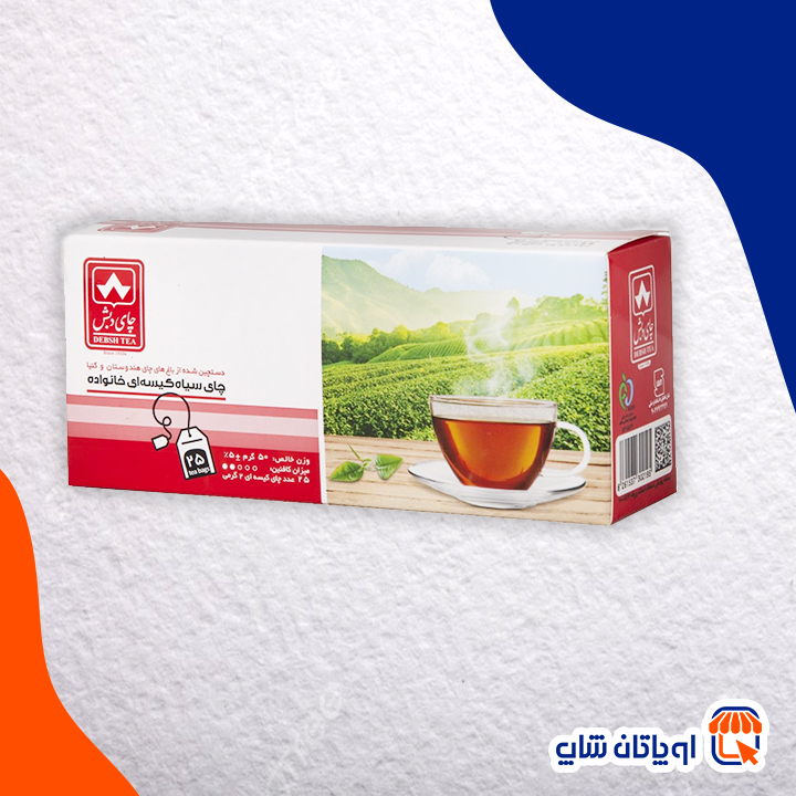چای سیاه کیسه ای عطری دبش بسته 25 عددی - فروشگاه اینترنتی اوپاتان